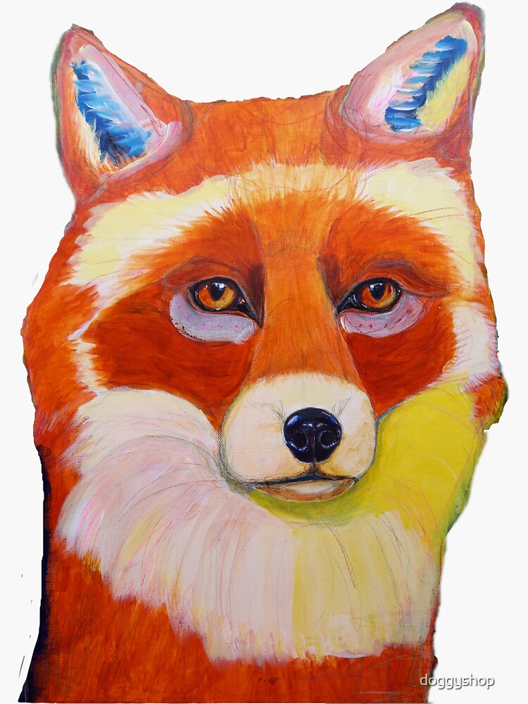 "Wise Fox" Sticker for Sale by doggyshop | Redbubble