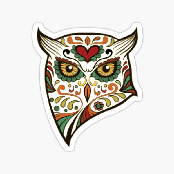 "owl logo" Sticker for Sale by Jedut1 | Redbubble