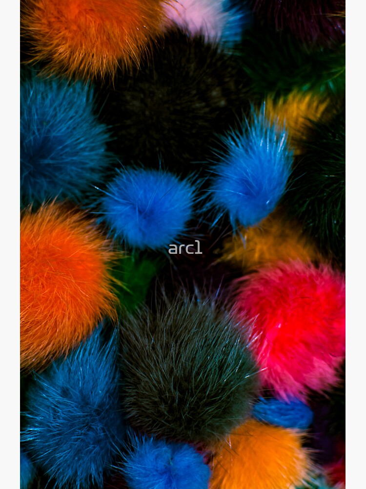 "Fluffy Colours!" Sticker by arc1 | Redbubble