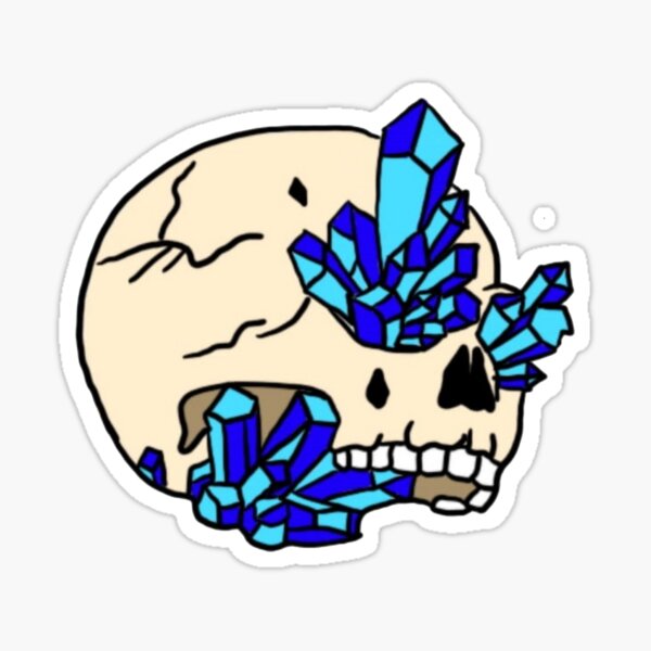 "Chrystal Skull" Sticker for Sale by KamsArtSales | Redbubble