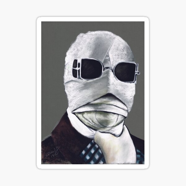"The Invisible Man" Sticker for Sale by ChantalHandley- | Redbubble