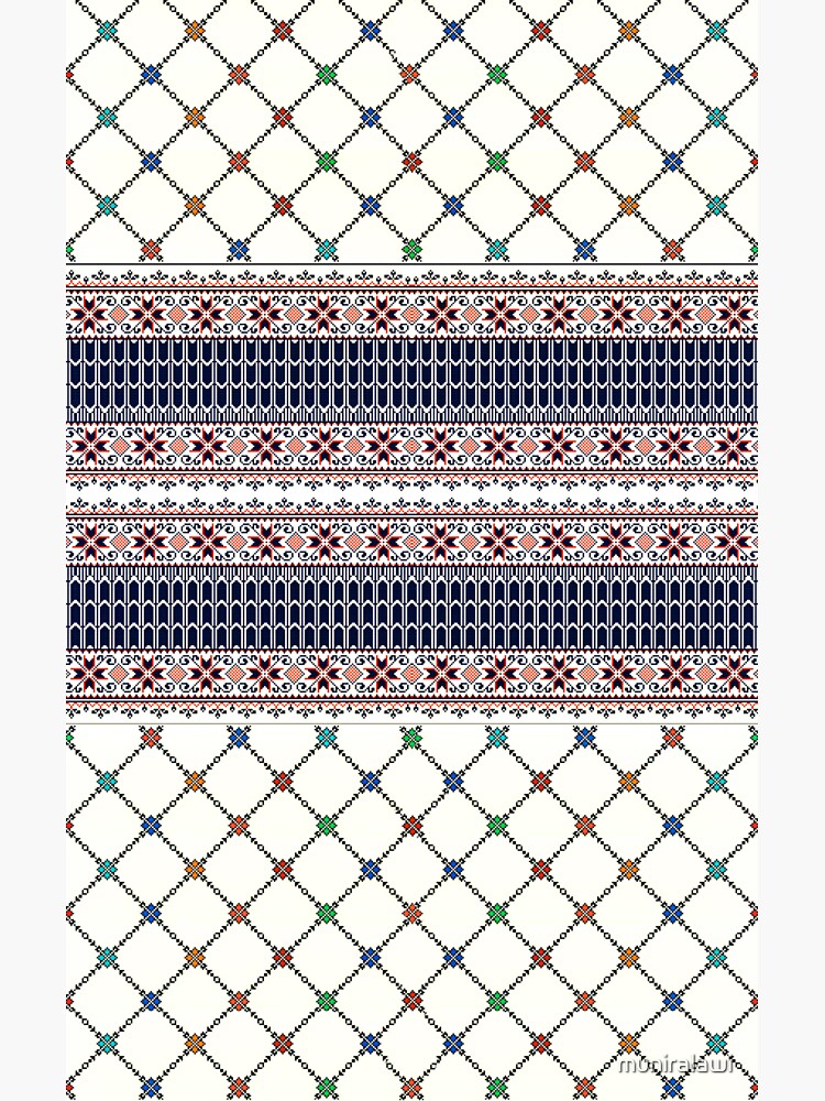 "Kufiyeh Patterns in Colors I" Sticker for Sale by muniralawi | Redbubble