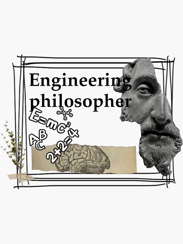 "Engineering philosopher Design" Sticker for Sale by iivo0o | Redbubble