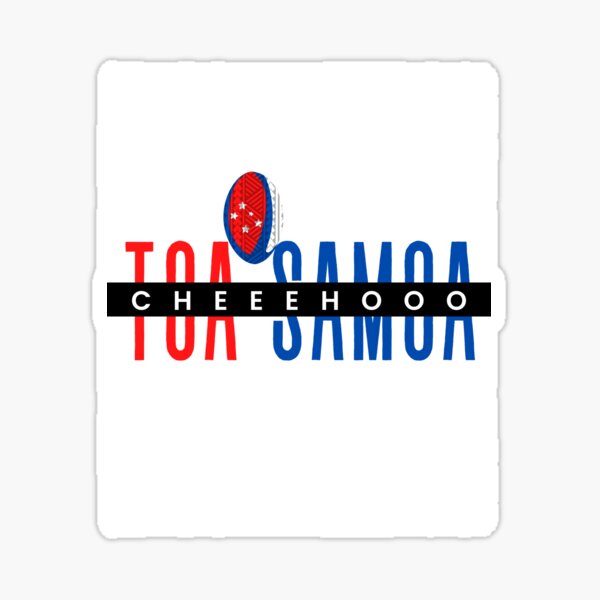 "Toa Samoa Cheehoo Rugby League" Sticker for Sale by sillykokonut ...