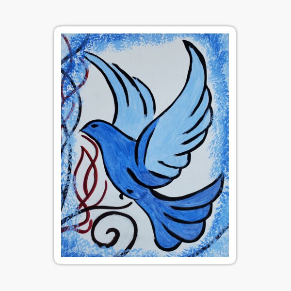 "Icey blue jay" Sticker for Sale by RojoMC2 | Redbubble