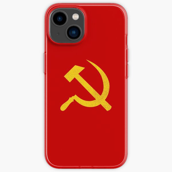 "Retro & Vintage Communist Hammer & Sickle Flag" iPhone Case for Sale ...