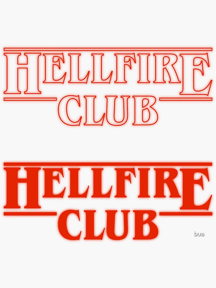 "hellfire club" Sticker for Sale by aftrhour | Redbubble