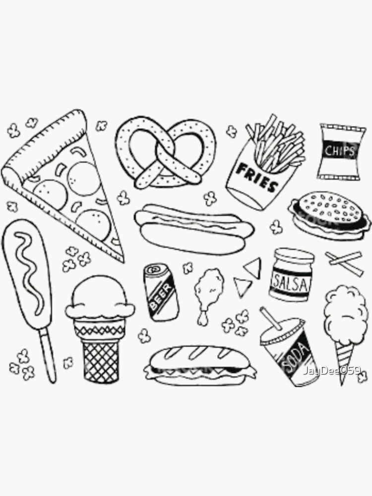 Snack Time Sticker For Sale By Jaydee059 Redbubble