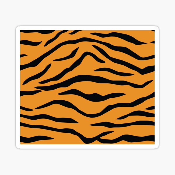 "Tiger Print" Sticker for Sale by SLCWearables | Redbubble