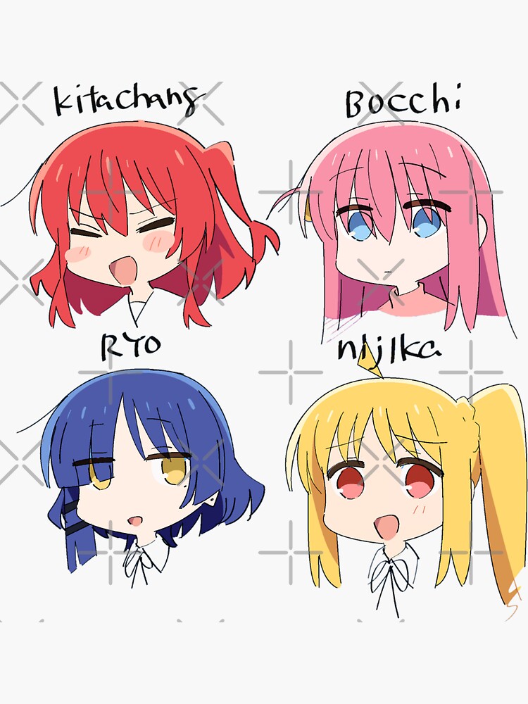 "Hitori Gotou - Bocchi the Rock!" Sticker for Sale by Neelam789 | Redbubble