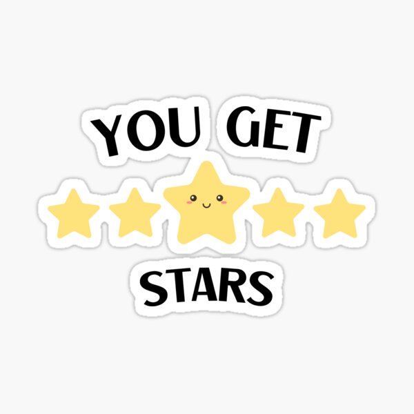 "Five Star Rating" Sticker for Sale by texttoexspress | Redbubble