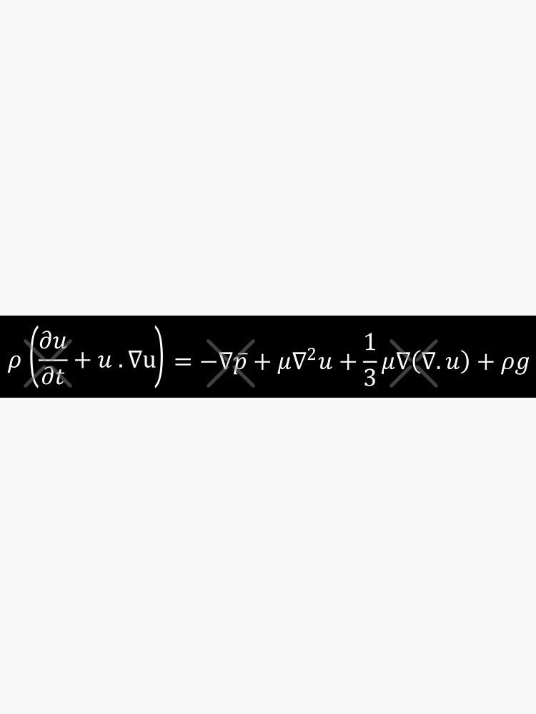"Navier Stokes Equation Of Fluid Dynamics" Poster for Sale by ...