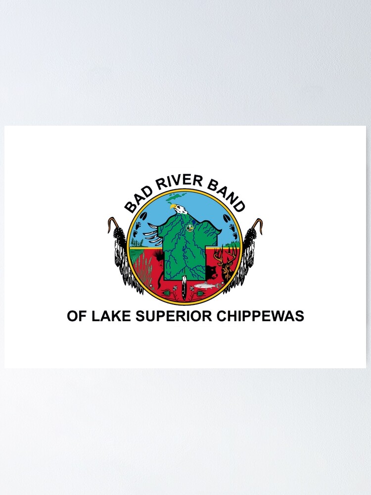 "Flag of Bad River Band of the Lake Superior Tribe of Chippewa Indians ...