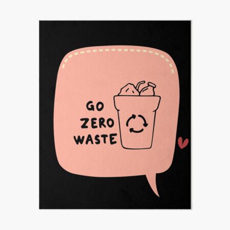 "go zero waste aesthetic save energy pink bubble speech illustration ...