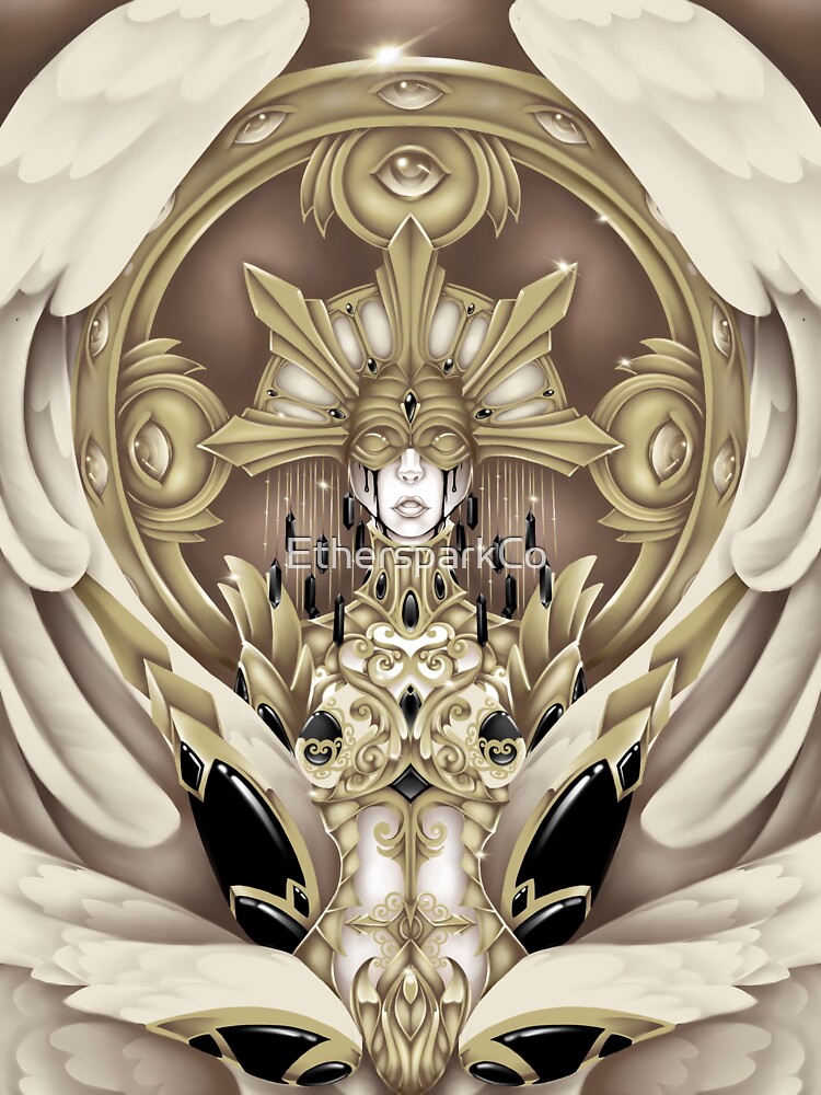 "Onyx angel " Sticker for Sale by EthersparkCo | Redbubble