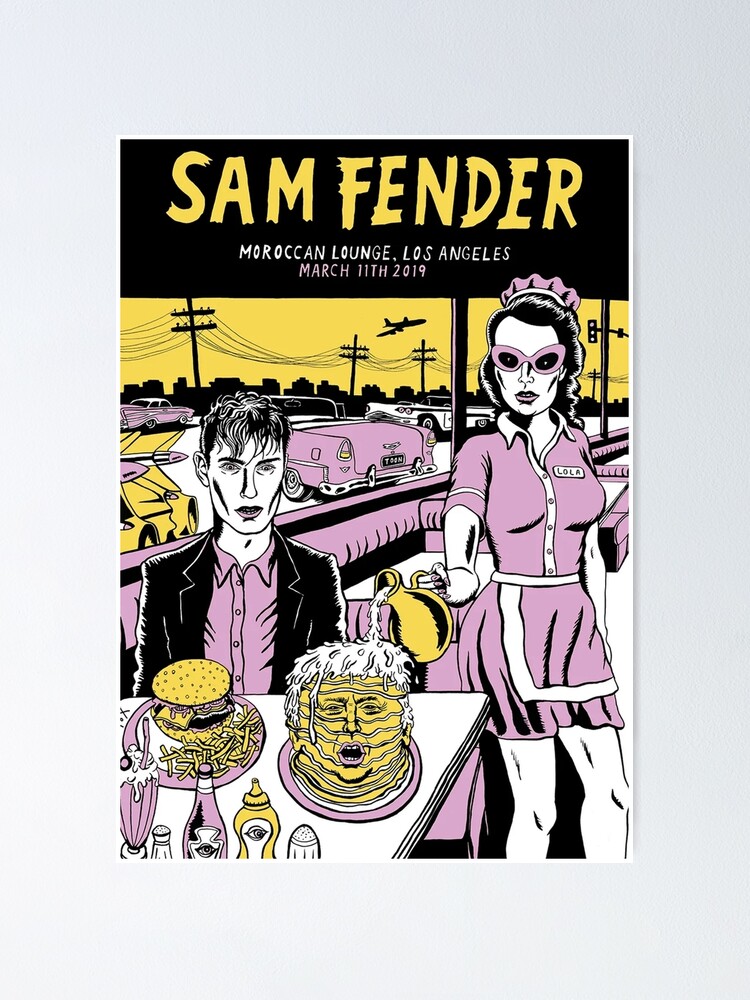 "Sam Fender " Poster by KHADAT | Redbubble