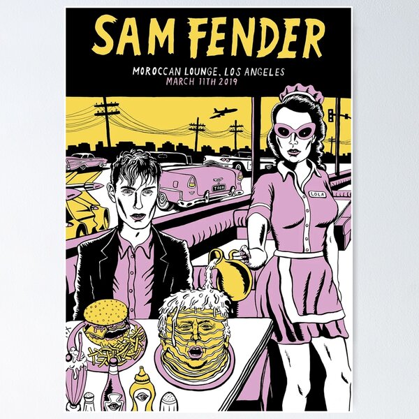 "Sam Fender " Poster by KHADAT | Redbubble