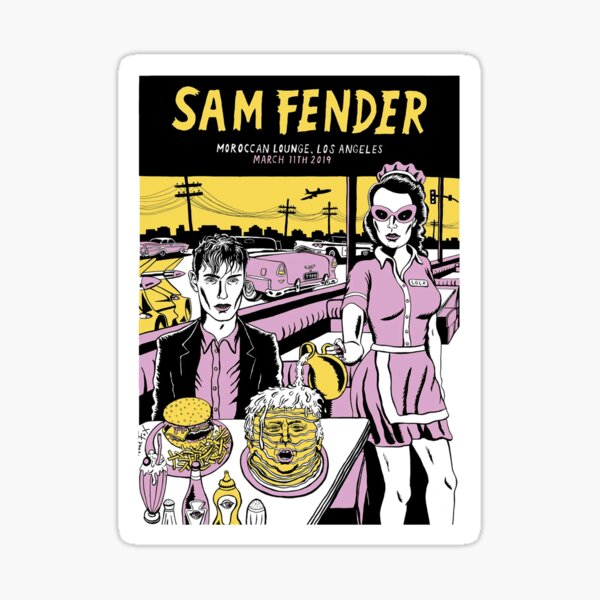 "Sam Fender " Sticker for Sale by KHADAT | Redbubble