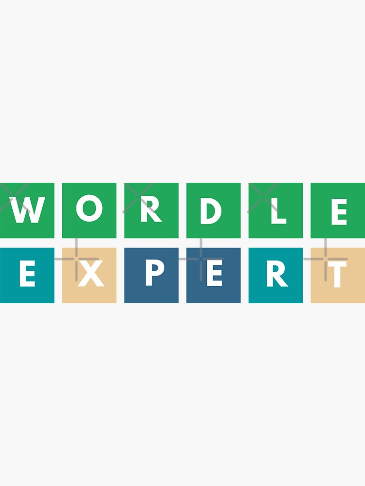 "Wordle expert, Wordle champ and Wordle legend." Sticker for Sale by ...