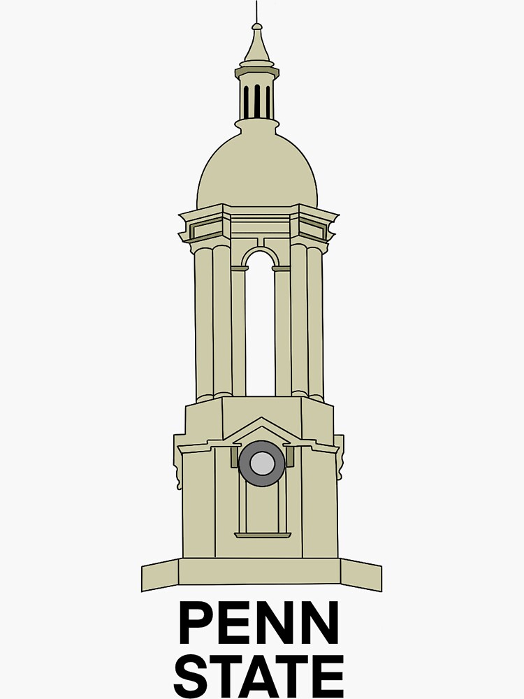 "Penn State Old Main" Sticker for Sale by liv-schneider | Redbubble