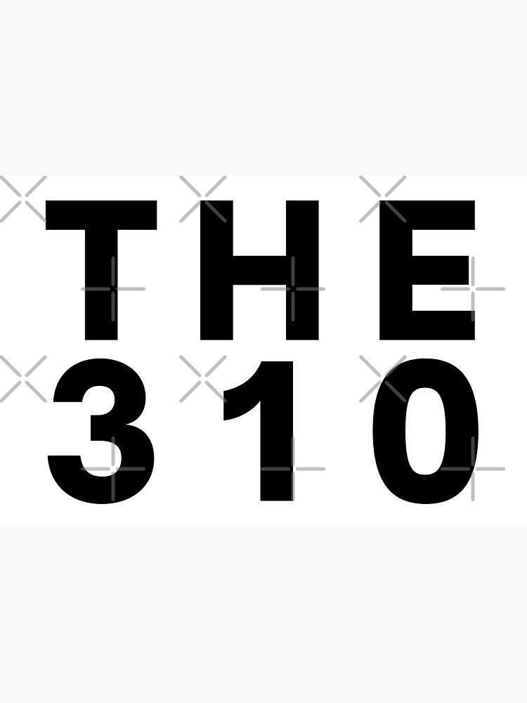 "The 310 - Los Angeles" Sticker for Sale by SurieClub | Redbubble