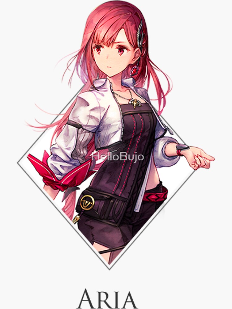 "Aria from Harvestella " Sticker for Sale by HelloBujo | Redbubble