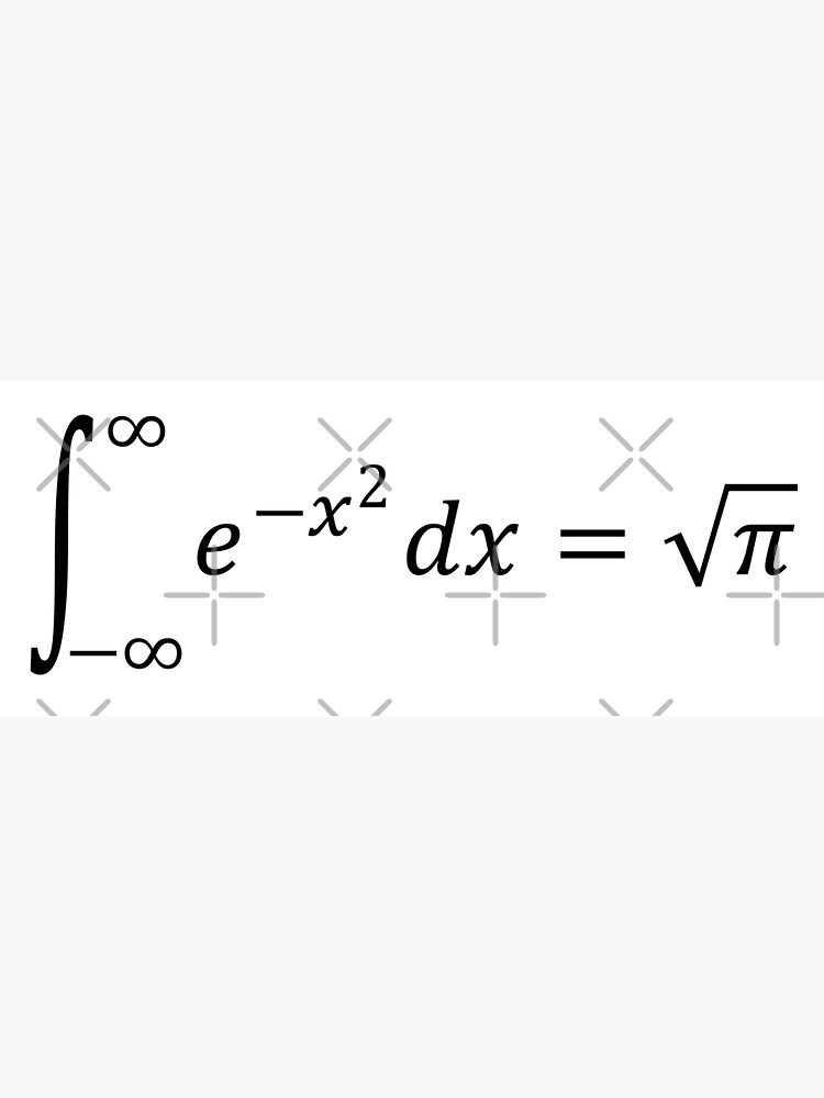"Gaussian Integral Equation" Poster for Sale by ScienceCorner | Redbubble