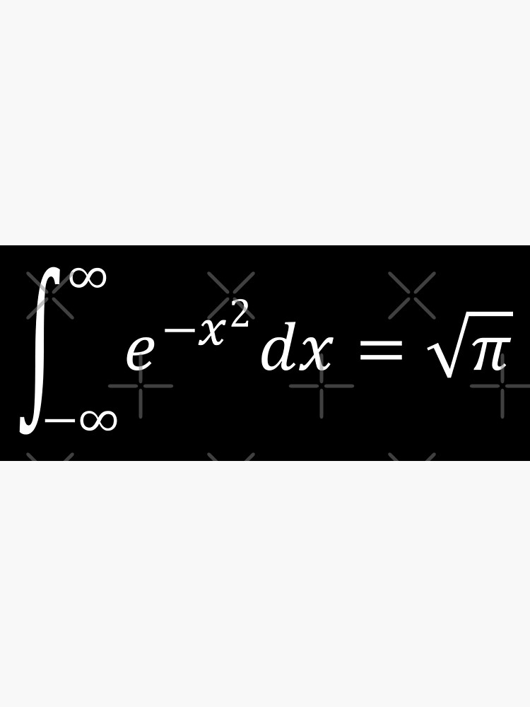 "Gaussian Integral Equation" Poster for Sale by ScienceCorner | Redbubble