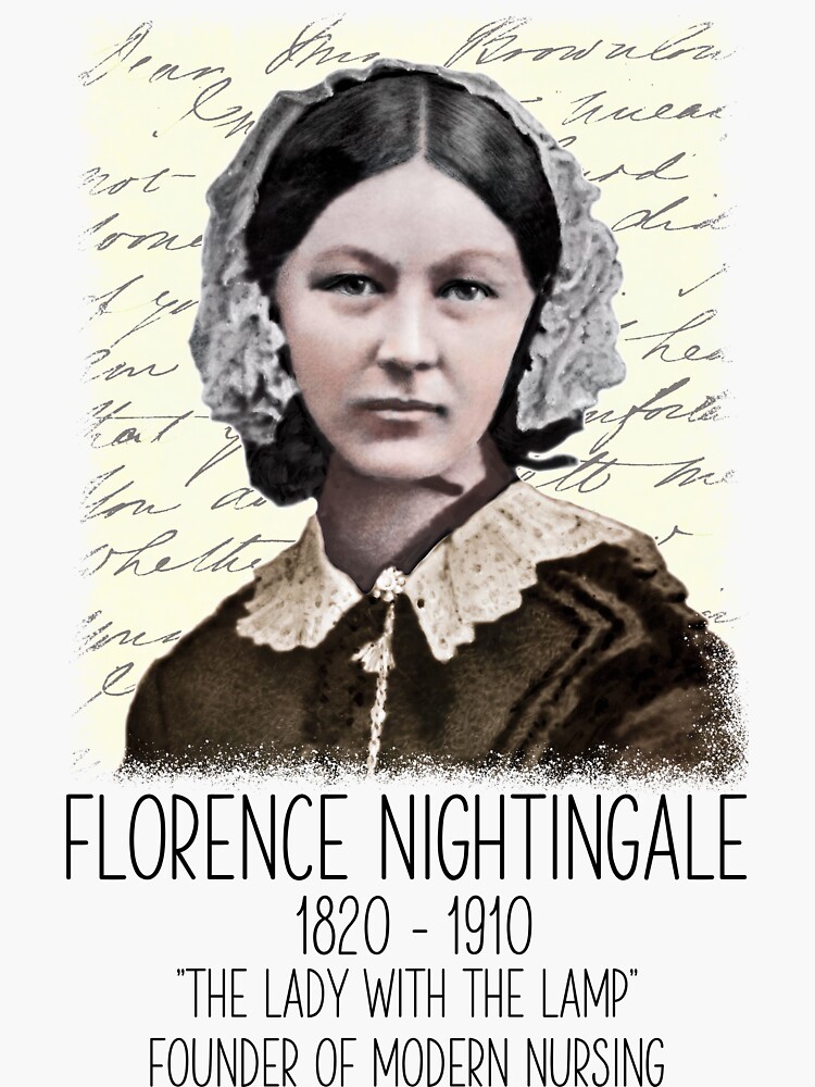 "Florence Nightingale" Sticker for Sale by historeetees1 | Redbubble