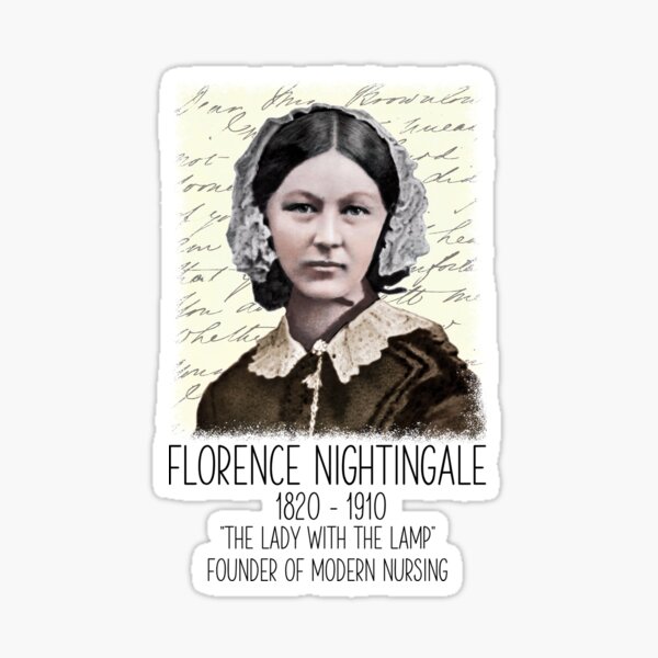 "Florence Nightingale" Sticker for Sale by historeetees1 | Redbubble