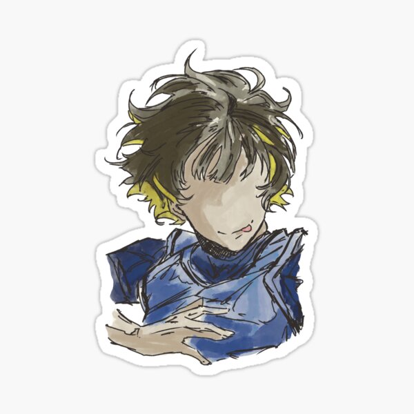 "Blue lock meguru bachira in a watercolor art design" Sticker for Sale ...