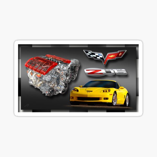 "LS7 Z06 427" Sticker for Sale by fran75511 | Redbubble
