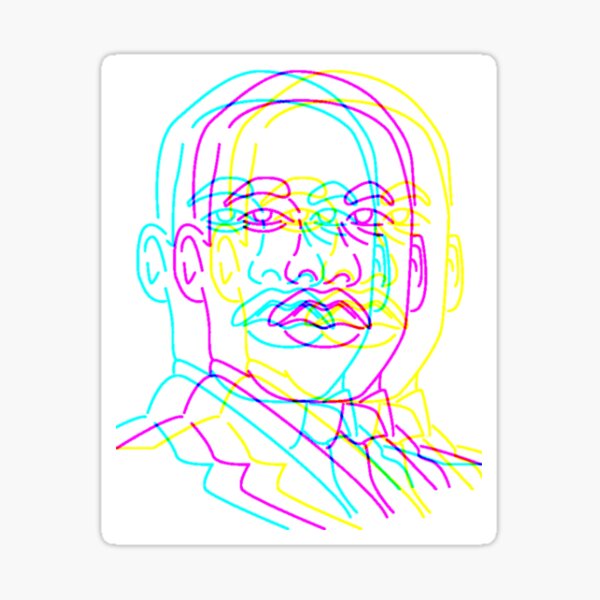 "Martin Luther King" Sticker for Sale by BeautyNside | Redbubble