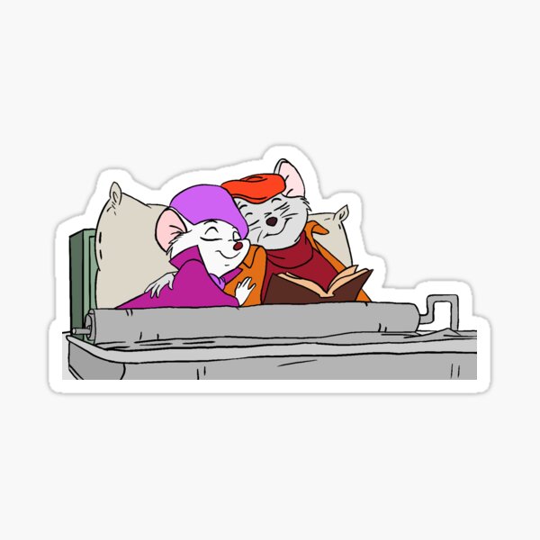"The Rescuers" Sticker for Sale by pixie--dust | Redbubble