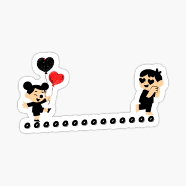 "cute couple" Sticker for Sale by luxanam | Redbubble