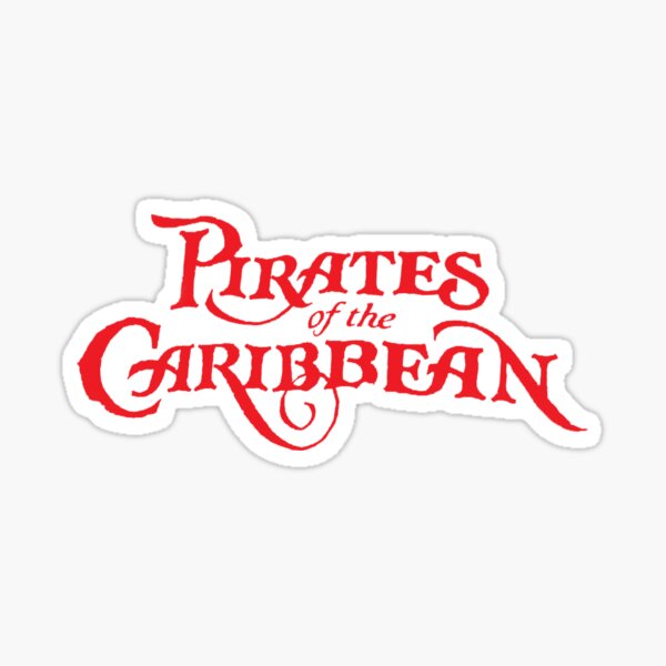 "Pirates of the Caribbean" Sticker for Sale by omitted | Redbubble