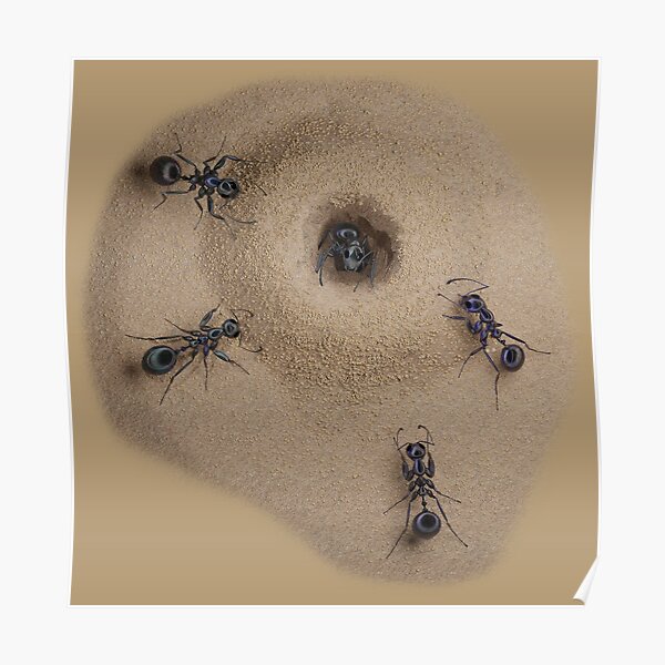 "The anthill and its ants" Poster for Sale by Zal-Production | Redbubble