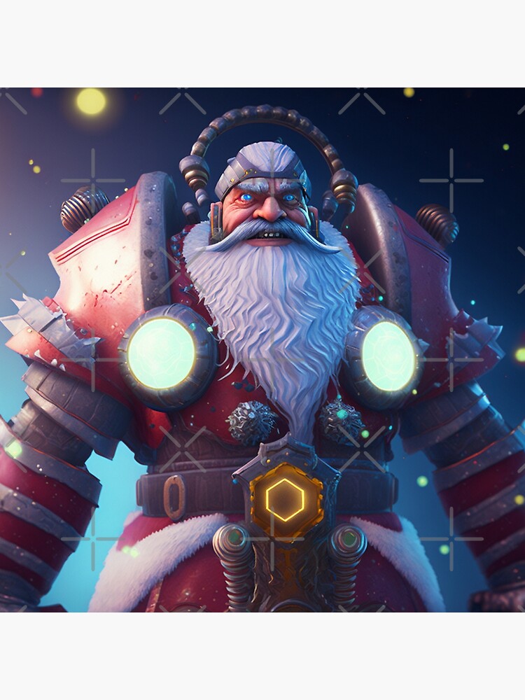 "Santa Claus Buffed Guardian Outfit" Poster for Sale by InsterDesign ...