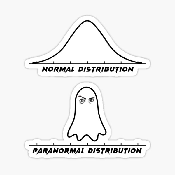 "Normal Paranormal Distribution" Sticker for Sale by HIGHNEO | Redbubble
