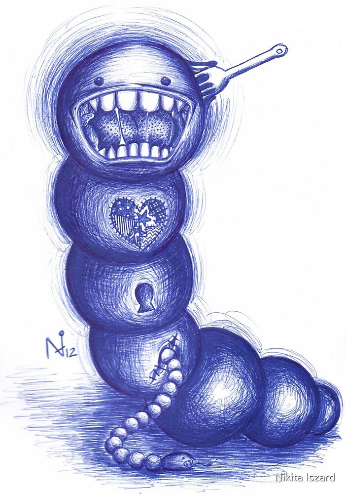 "Friendly Parasite" by Nikita Iszard | Redbubble