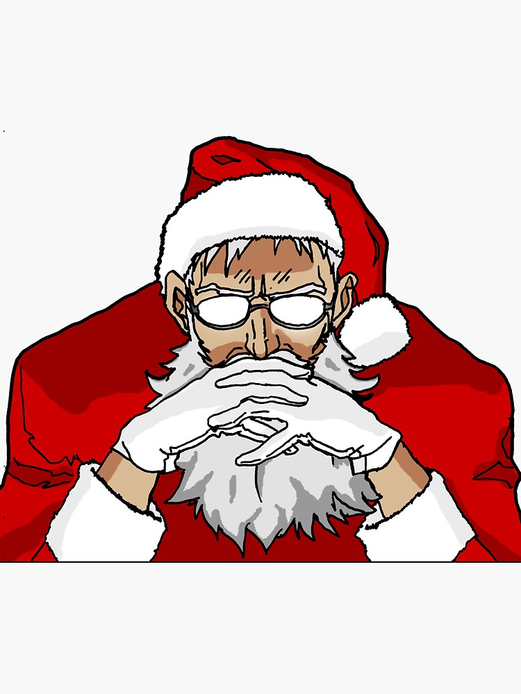 "Get In The Sleigh Shinji Christmas" Sticker for Sale by Falce | Redbubble