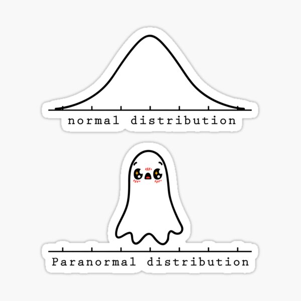 "Normal Paranormal Distribution" Sticker for Sale by HIGHNEO | Redbubble