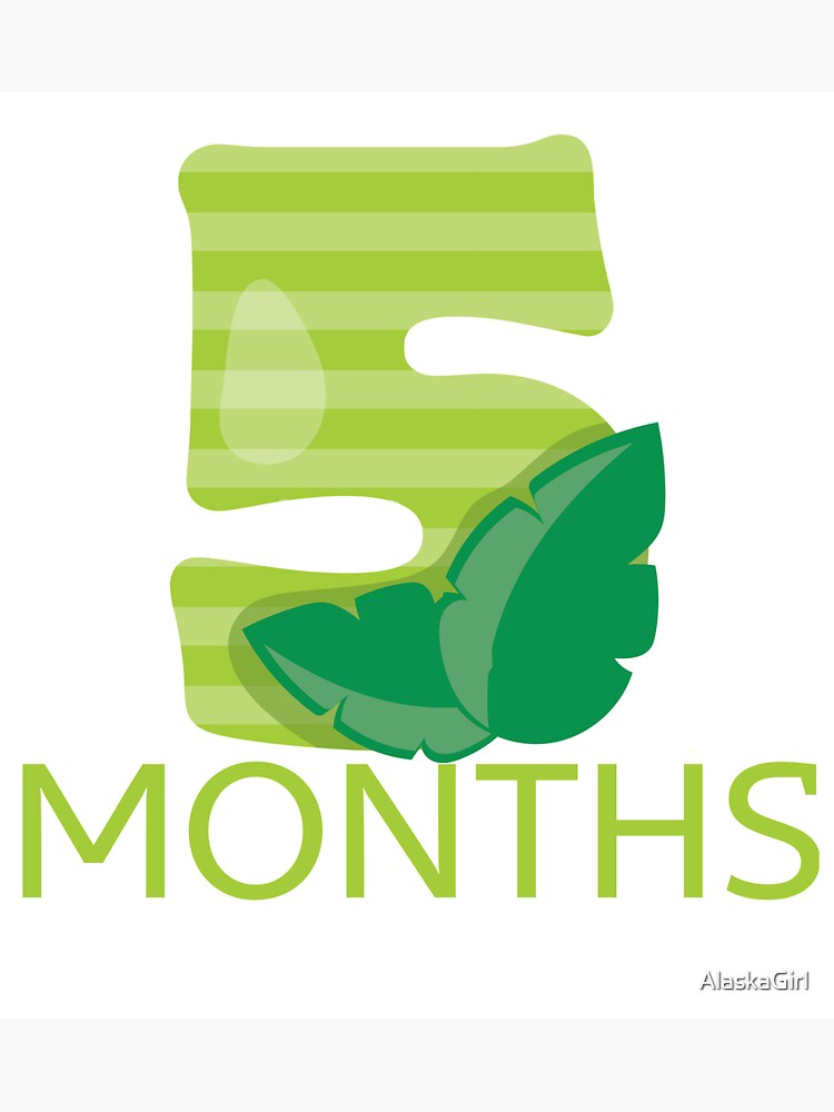 "5 Months Old Milestone. Jungle/ Safari theme" Sticker for Sale by ...
