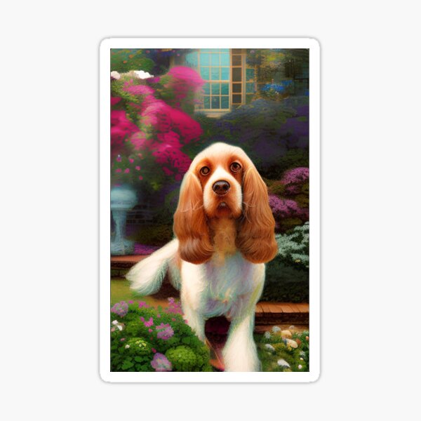 "English cocker spaniel " Sticker for Sale by GroovyDino | Redbubble