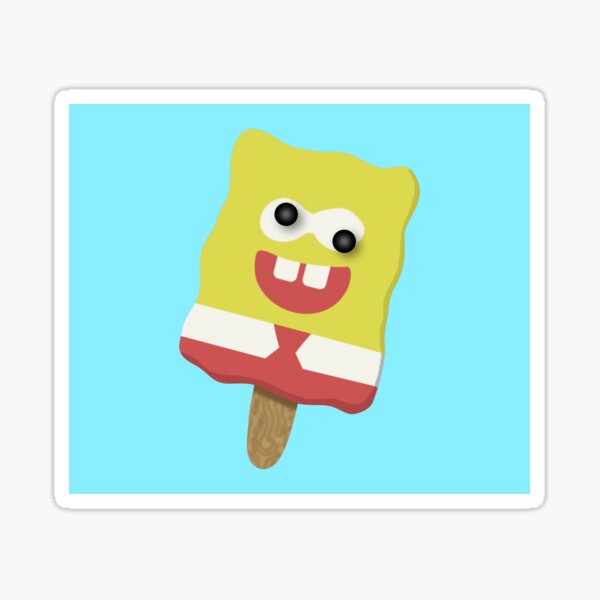"Spongebob popsicle" Sticker for Sale by sparklyclarke | Redbubble