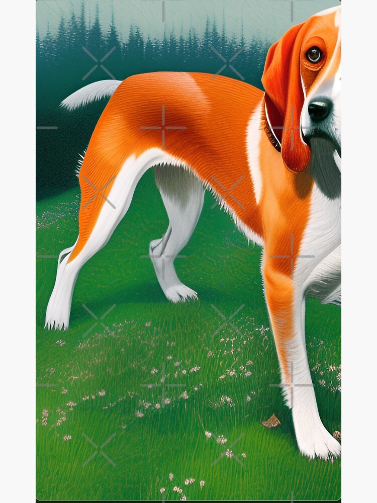 "English foxhound" Sticker for Sale by GroovyDino | Redbubble