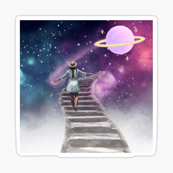 "we chose this road my dear " Sticker for Sale by Hafsaabde | Redbubble