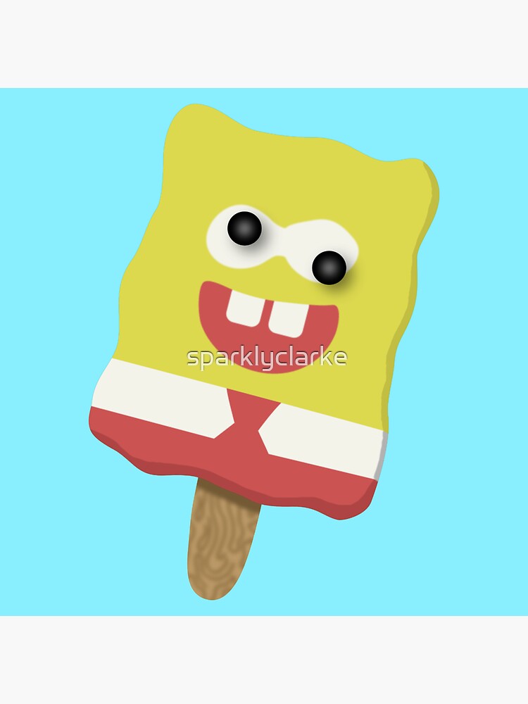 "spongebob popsicle" Sticker for Sale by sparklyclarke | Redbubble