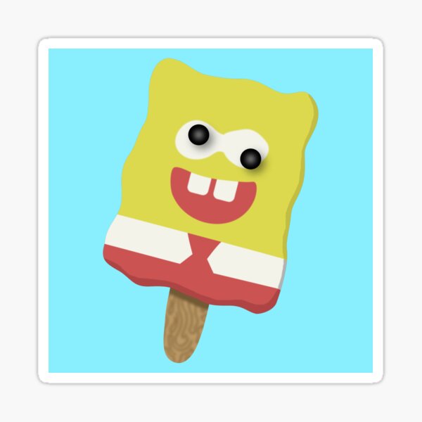 "spongebob popsicle" Sticker for Sale by sparklyclarke | Redbubble