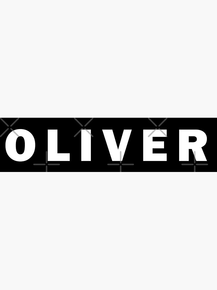 "Oliver name" Sticker for Sale by gmstockstudio | Redbubble